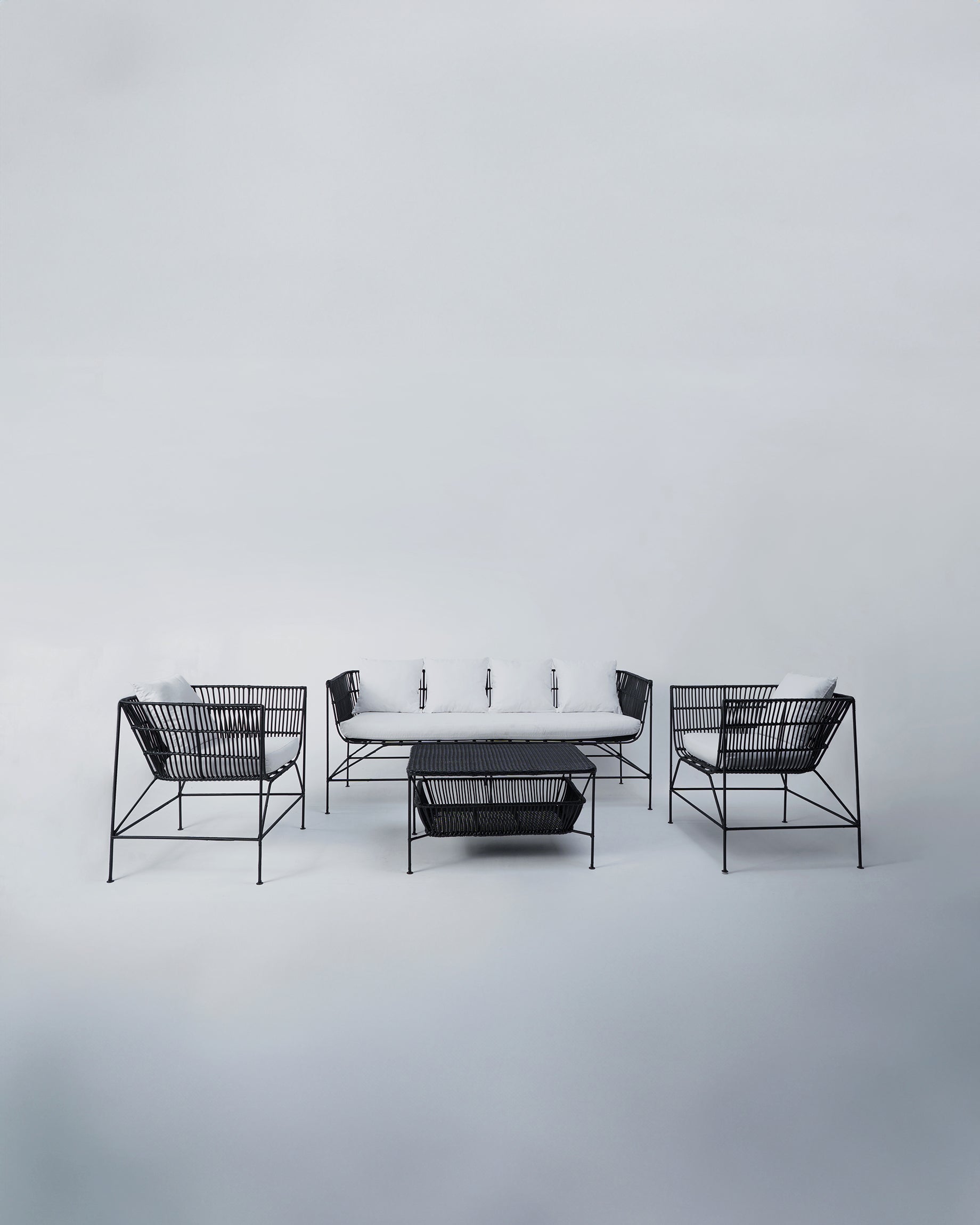 Capetown Lounge Set Black – balieventhire